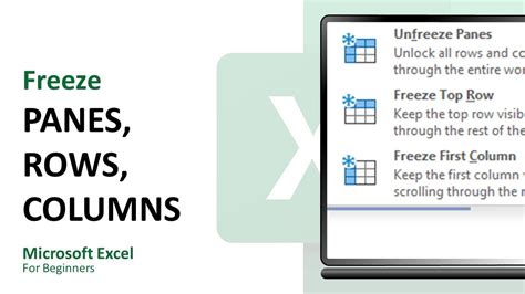 Excel For Beginners 8 Freeze Panes Rows And Columns Youtube