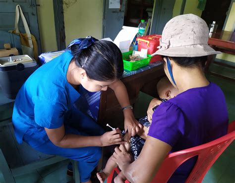 အမာမြို့၌ အသက် ၂ လမှ ၁ နှစ်ခွဲအထိ ကလေးငယ်များနှင့် ကိုယ်ဝန်ဆောင်မိခင်များအား ပုံမှန်ကာကွယ