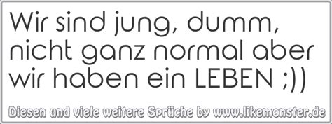 Wir Sind Jung Dumm Nicht Ganz Normal Aber Wir Haben Ein Leben