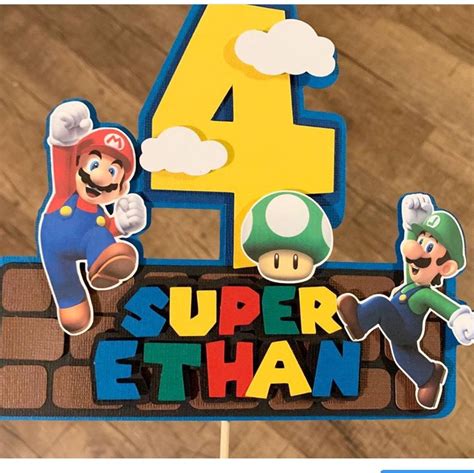 Super Mario Cake Topper Printable Printable And Enjoyable Learning