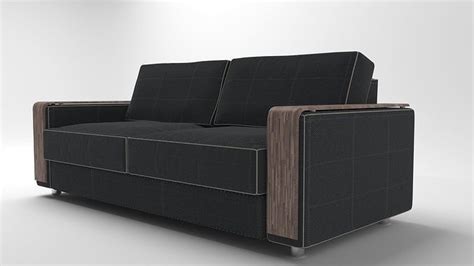 Sofaa Two Seat Sofa With Fabric 3d Model Rigged Cgtrader