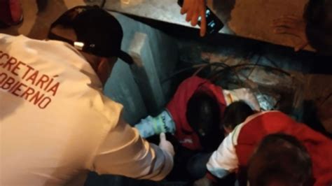 Funcionaria de la Personería de Bogotá resultó herida tras caer en una alcantarilla en el Portal