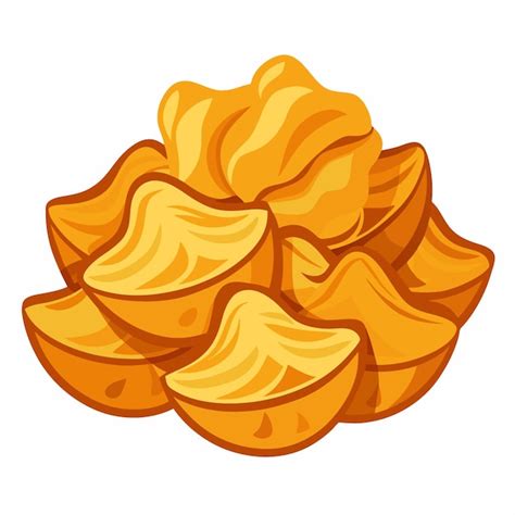 Cassava Chips Vector Premium Ai Generated Vector