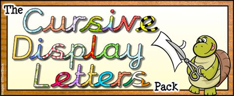 The Cursive Display Letters Pack Resources For Teachers And Educators