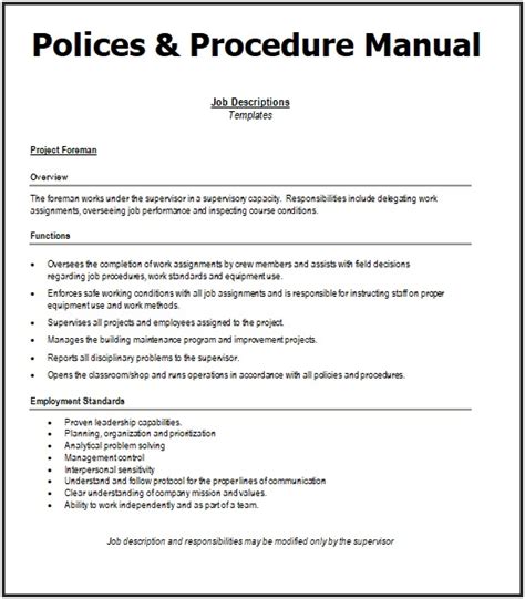 Best Standard Operating Procedure Sop Templates Artofit