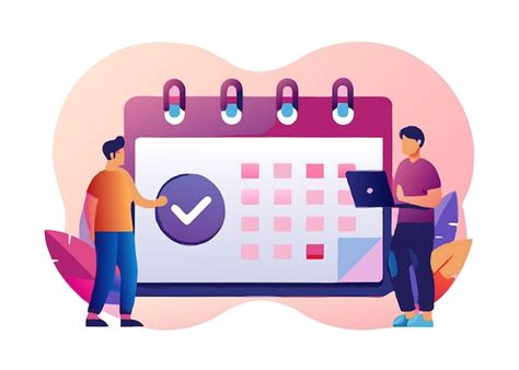 Scheduling And Planning Concept With A Calendar And Team Collaboration Premium Ai Generated Vector