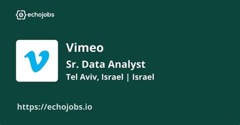 vimeo is hiring sr data analyst tel aviv israel israel [sql] r