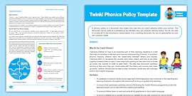 Phonics Subject Lead Action Plan Template Primary Resources