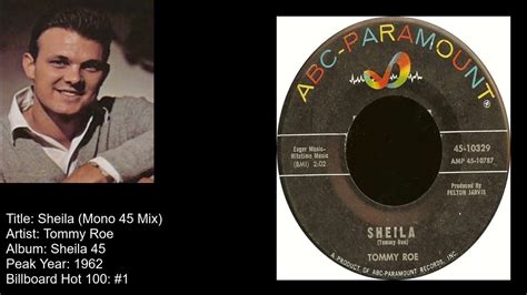 Tommy Roe Sheila 142nd 1 Song Of Rock Era Youtube