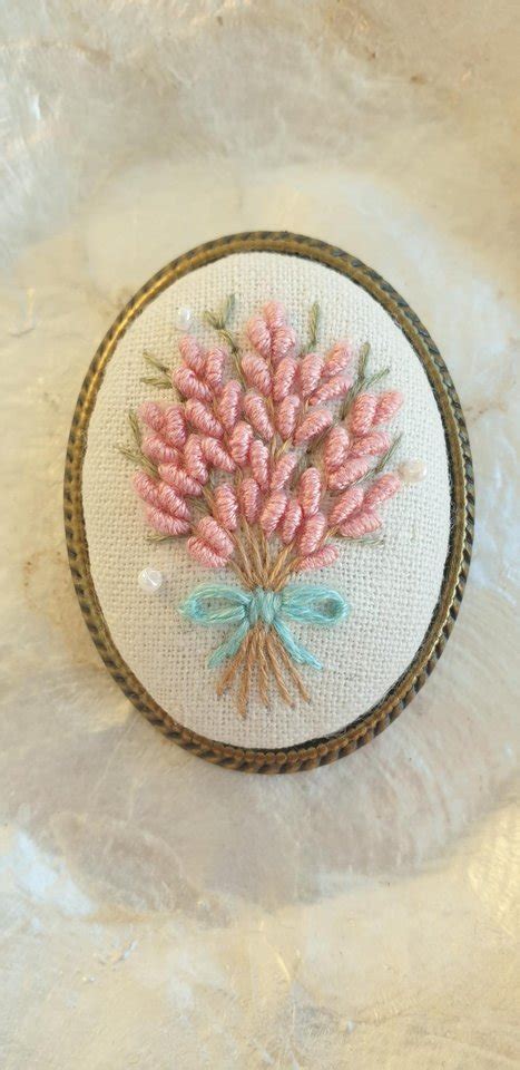 프랑스자수 브로치 헬로마켓