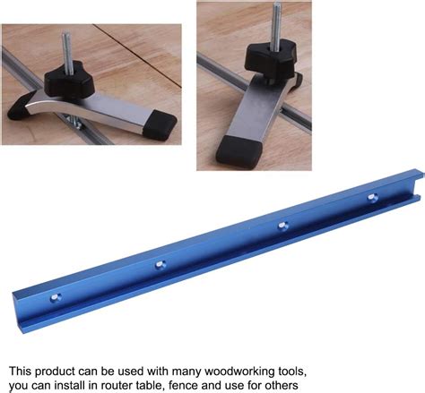 Buy Woodworking T Slot Miter Track Jig Aluminum Alloy Woodworking T Slot Chute Rail Size