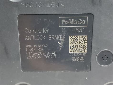 Ford Edge MKX 2011 2014 ABS Anti Lock Brake Actuator Pump W Module CT43