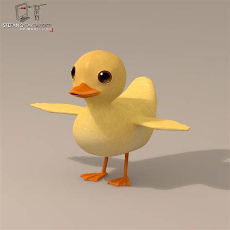 오리 만화 캐릭터 3d 모델 60 Obj Fbx Dxf Dae C4d 3ds Free3d