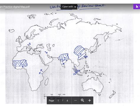 Ap World Unit 2 Map Quiz — Printable Worksheet