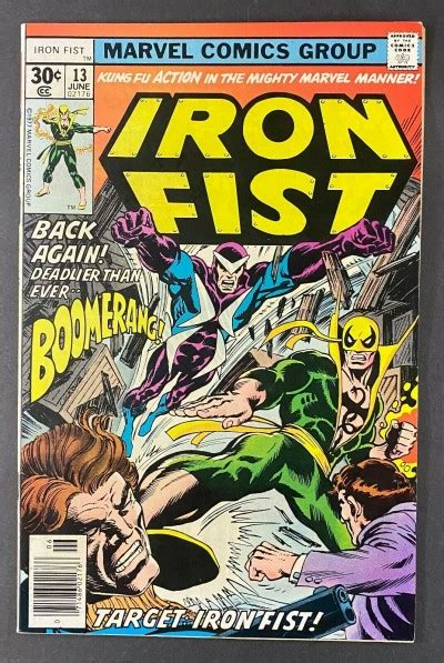 Iron Fist 1975 13 VF 8 0 Boomerang Appearance John Byrne Chris