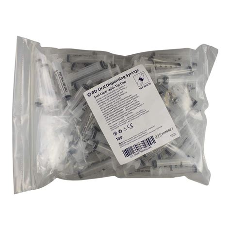 Bd Oral Syringe Clear 100bx 5ml Becton Dickinson Buy Now With