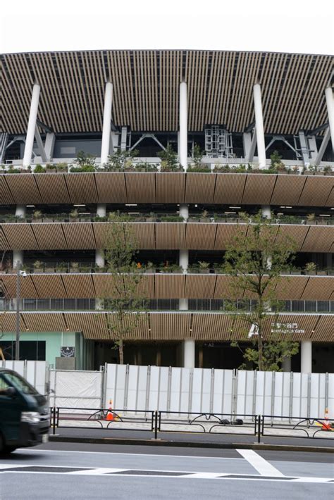 Exclusive Kengo Kumas Completed Olympic Stadium For Tokyo 2020