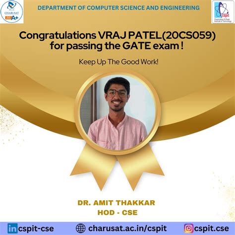 department of cse cspit charusat university on linkedin kudos cse