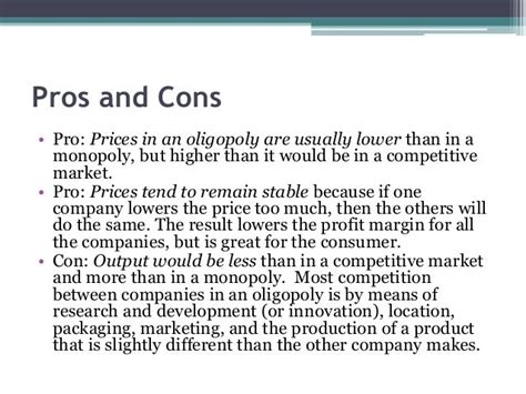 Oligopoly And Duopoly