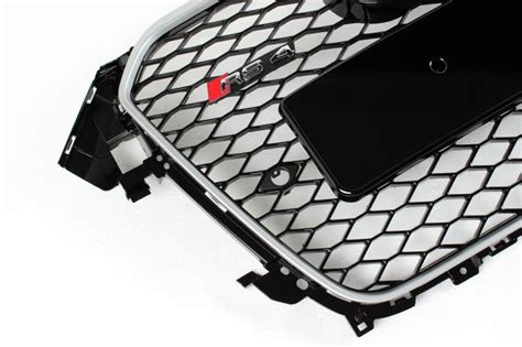 Audi アウディb8 K8 後期a4 S4用 Rs4用rsタイプハニカムブラックグリル Pts有