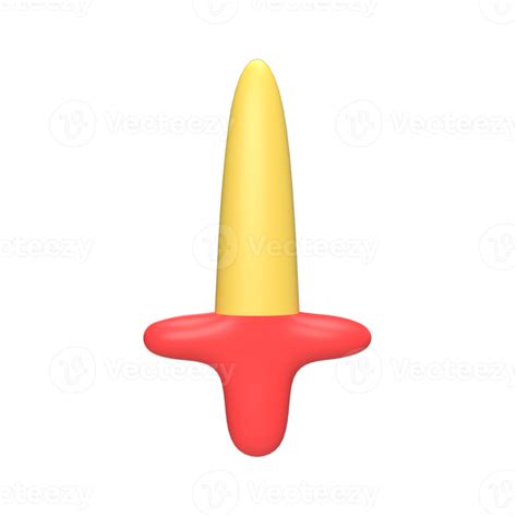 3d Sword Toy Cartoon Style Rendered Object Illustration 12794463 Png