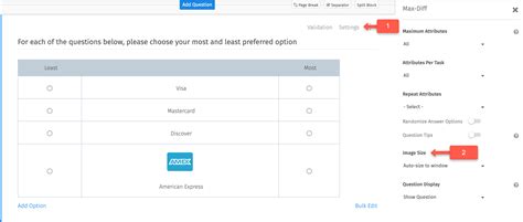 maximum difference scaling max diff questionpro help document
