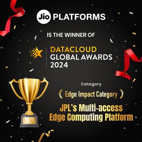 Jioplatforms Datacloudawards Innovation Edgeimpact Techleaders Ai Machinelearning 5g