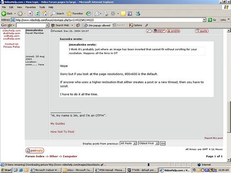 Scroll Test VideoHelp Forum