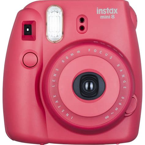 Fujifilm Instax Mini 8 Polaroid Fuji Malina Raspberry Instant Film Camera