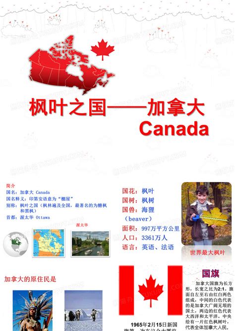 加拿大介绍模板下载介绍图客巴巴