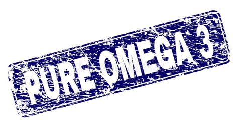 Grunge PURE OMEGA 3 Framed Rounded Rectangle Stamp Stock Vector Illustration Of Corrosion