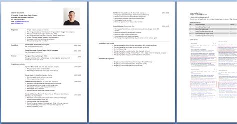 Contoh CV Format Ms Word Gratis