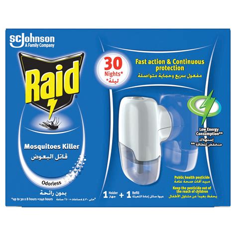 Raid Electric Mosquito Diffuser With Refill 30 Nights Online At Best