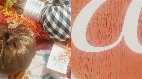 VLOGTOBER DAY3 Fall Dollar Tree Haul Home Decor YouTube