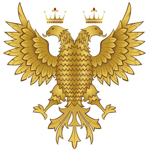 Double Headed Eagle Silhouette Stock Vector Illustration Of Glory Nation 17974994