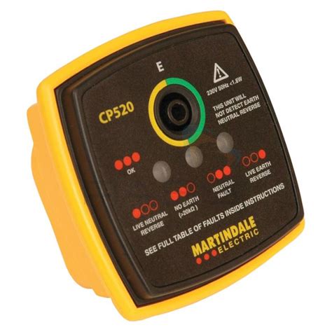 Martindale Cp520 240v Socket Tester With Earth Socket