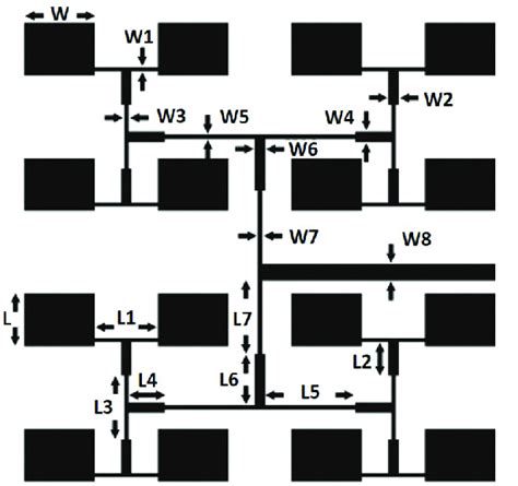 4 × 4 Patch Antenna Array For 35 7 Ghz Operation Download Scientific