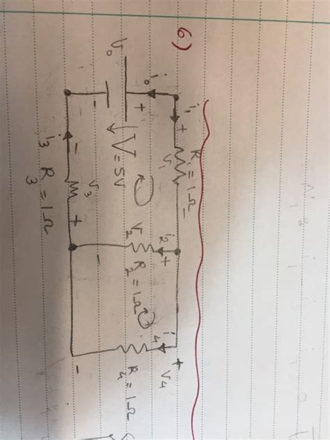 Solved Define All Branch Currents And Voltages In The