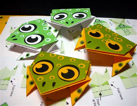 Origami Jumping Frog Video All In Here