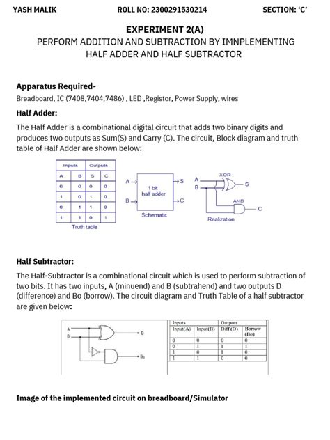 Yash Malik Coa Exp2 Pdf Pdf