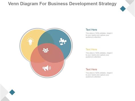Venn Diagram For Business Development Strategy Ppt PowerPoint Presentation