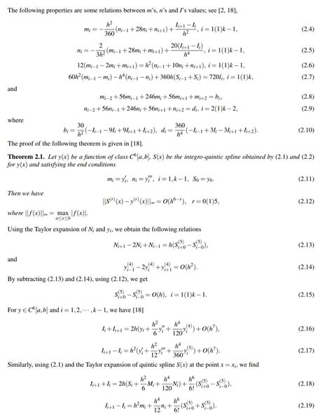 Solved 2 Integro Quintic Spline Suppose That The Interval