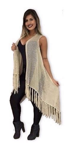 Kimono Feminino Cardigan Quimono Sem Manga Inverno Mercado Livre