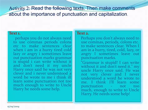 Punctuation Marks Exercises Ppt