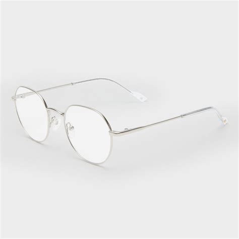 Notoriety Silver Uni Sex Oval Optical Frames Le Specs