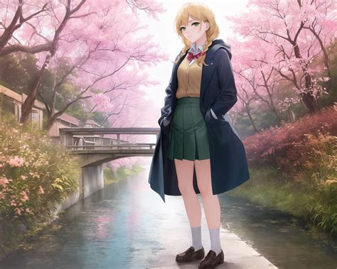 Anime River Girl By Neuromage On Deviantart