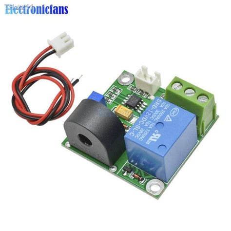 Ac Current Detection Sensor Module Dc 12v 0 5a Overcurrent Protection