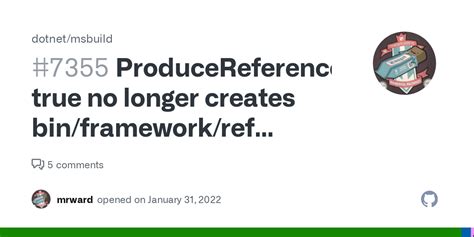 producereferenceassembly true no longer creates bin framework ref