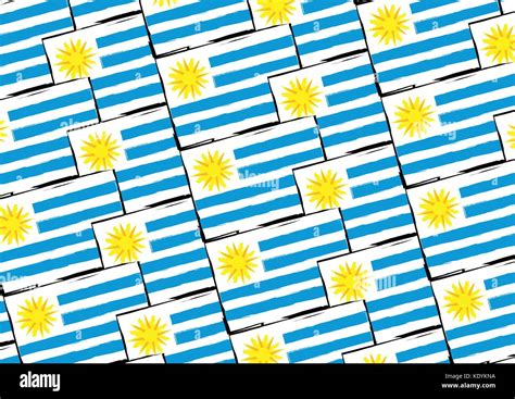 Abstract Uruguay Flag Or Banner Vector Illustration Stock Vector Image