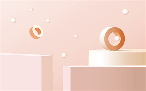 최소한의 배경 은 제품 디스플레이 연단으로 모의 3d 렌더링 0명에 대한 스톡 벡터 아트 및 기타 이미지 0명 3차원 형태